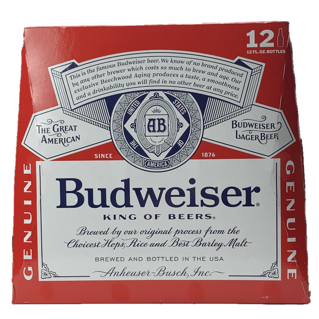 Budweiser 12-pack Bottles - Colonial Spirits