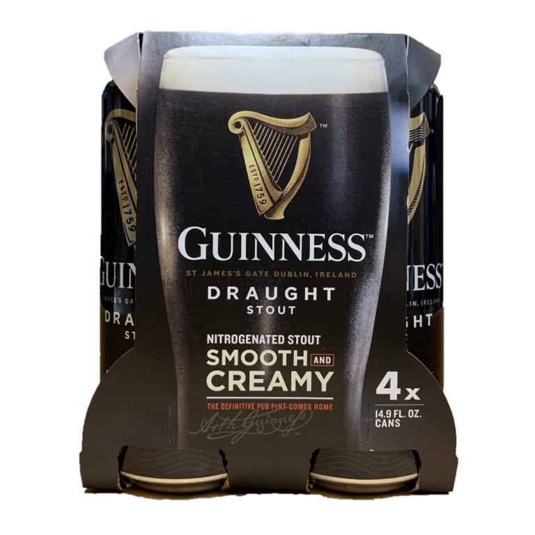 Guinness Draught Stout 4-pack Cans - Colonial Spirits