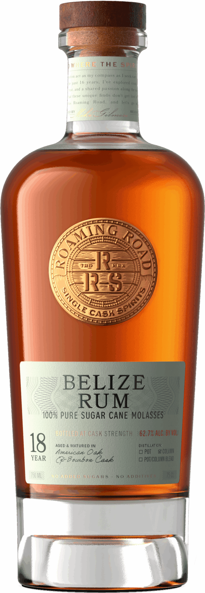 Roaming Road Belize 18yr Rum - 750ml | Colonial Spirits